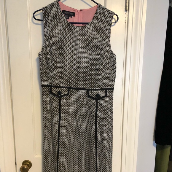 Dresses | Retro Black And White Checkered Pattern Dress | Poshmark